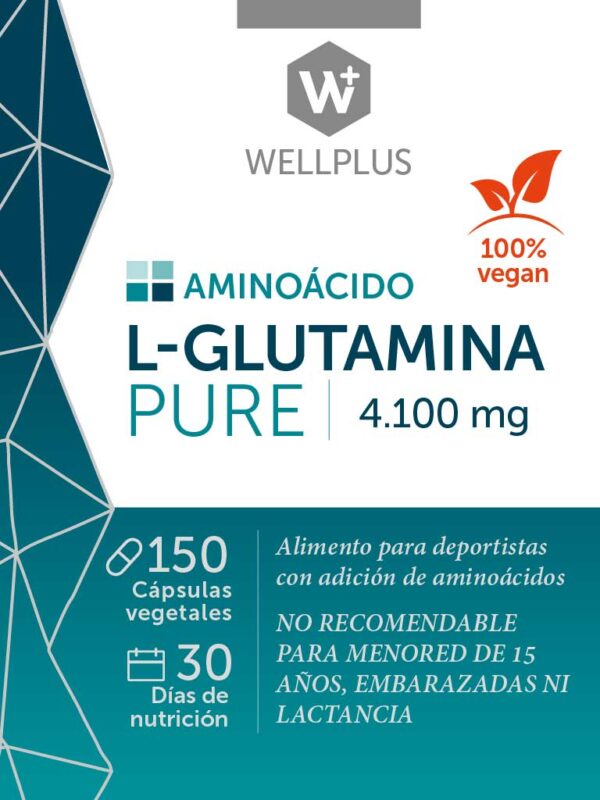 L-Glutamina Pure150 cápsulas - Wellplus